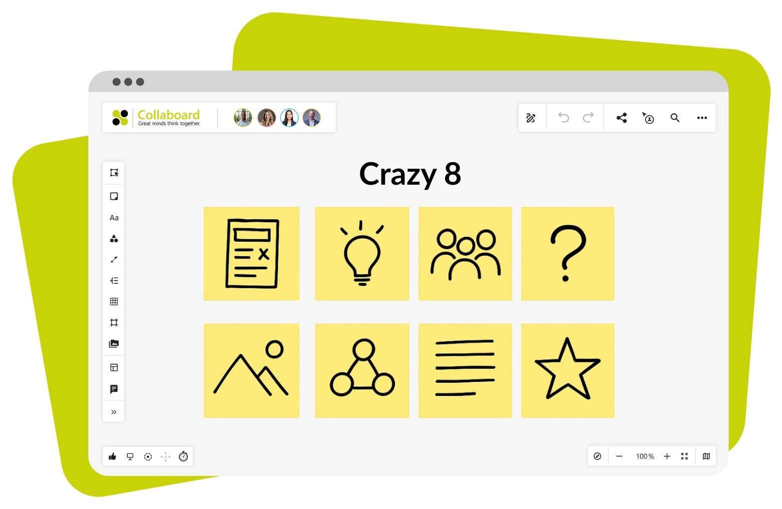 Crazy 8 Methode: Schnell zu mehr Ideen im Team | Guide